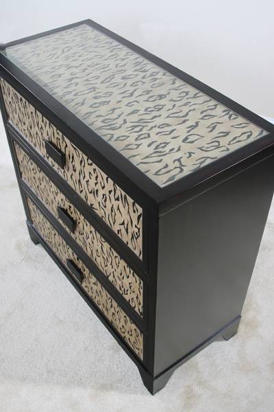 Ultimate Accents Contempo 3 Drawer Leopard Chest 55604CH at Homelement.com