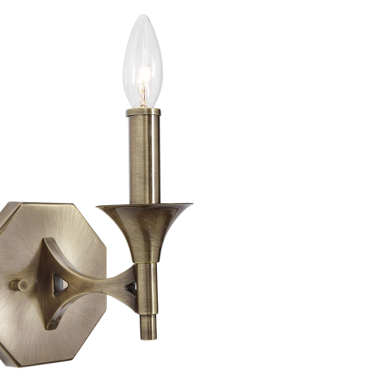 Uttermost Brant Light Sconce - Aged Brass UTTERMOST-22516 at Homelement.com