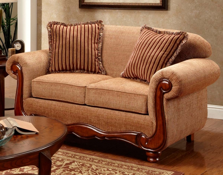 Chelsea Home Linda Sofa Set - West Umber - Chelsea CHF-1000-SET at ...