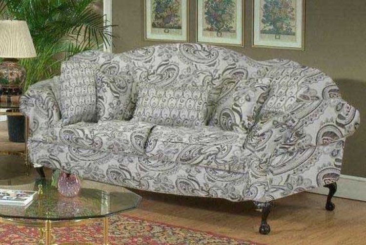 Triad Upholstery Queen Elizabeth Sofa Set - Dahlia Silver 2000-DS-SET ...