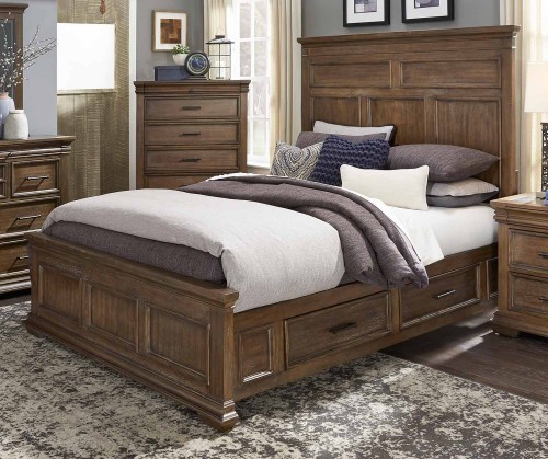 Coaster Phoenix Upholstered Bedroom Set - Deep Cappuccino 300356-Uph ...