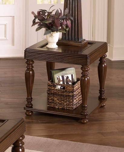 Coaster 705188 Coffee Table - Black Glass/Brushed Brass 705188 at ...